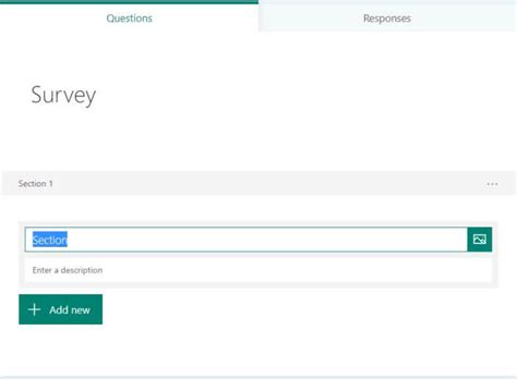 How To Add A Section To Microsoft Forms The Training Lady
