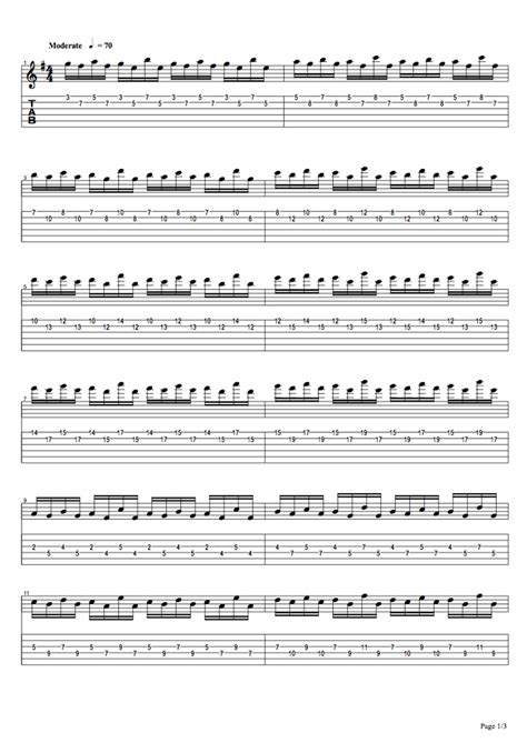 String Crossing Exercises Guitar Nine