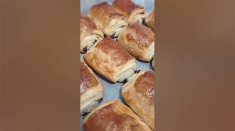 Французкая булочка с шоколадом. - YouTube