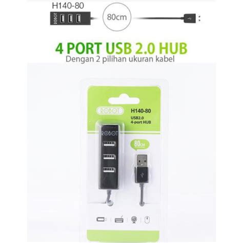 USB HUB Robot H140 4 Ports Shopee Indonesia