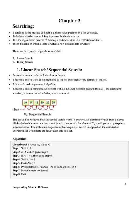 Searching And Sorting 1 Chapter 2 Searching Searching Is The Process
