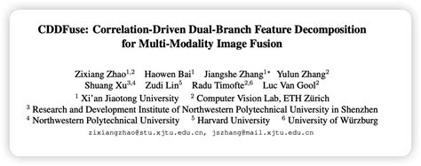 Cddfuse Correlation Driven Dual Branch Feature Decomposition For Multi