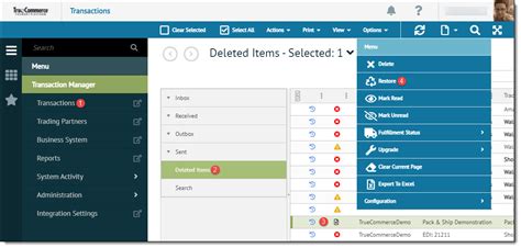 deleting transactions
