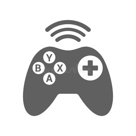 Button Controller Gamepad Icon Gray Vector Graphics Stock Vector Illustration Of Buttons