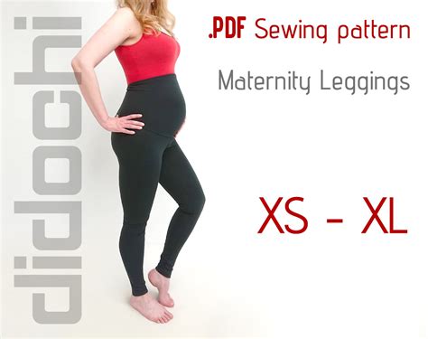 Maternity Leggings Sewing Pattern Pdf Sizes Xs S M L Xl Etsy