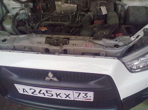 сетка на передний бампер — Mitsubishi Asx 1 6 л 2011 года кузовной ремонт Drive2