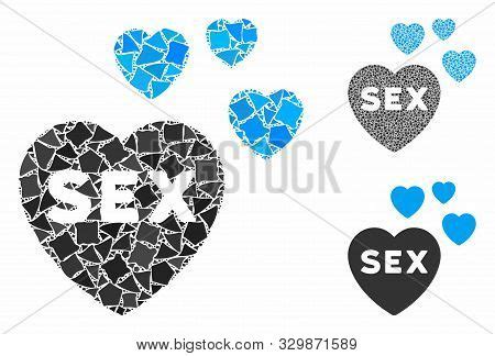 Sex Hearts Mosaic Vector Photo Free Trial Bigstock