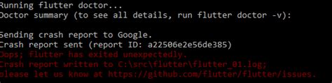 Flutter Has Exited Unexpectedly · Issue 45753 · Flutterflutter · Github