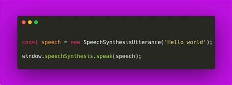 Marko Denic On Linkedin Javascript Tip Use The `speechsynthesisspeak