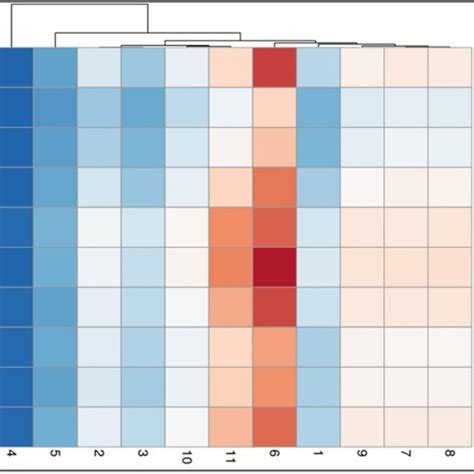 A Heat Map Including Hierarchical Cluster Analyses Dendrograms For
