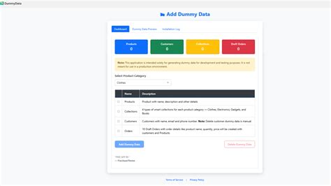Dummy Data Sample Data Dummydata Generate Sample Products Customers Orders Fast