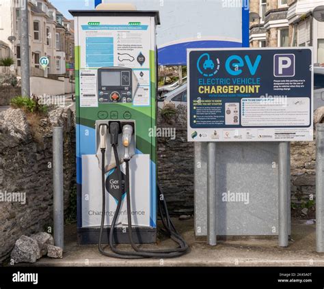 Electric Vehicle Charging Point Stock Photo Alamy