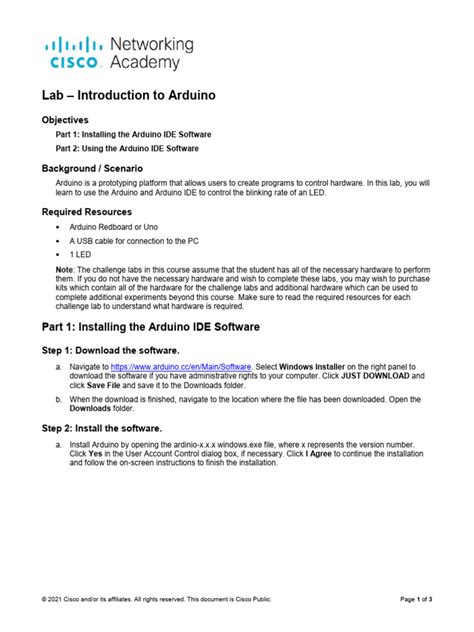 Lab2 Introductiontoarduino Pdf Arduino Computer Engineering