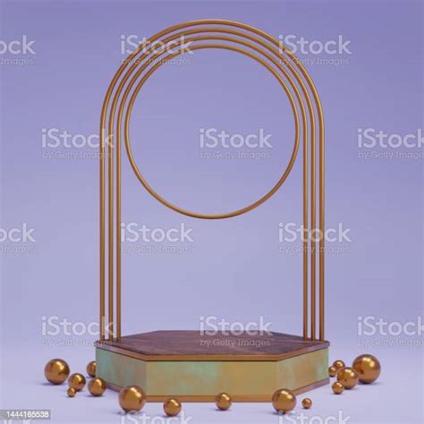 3d 렌더링 디스플레이 제품 추상적 인 최소 장면과 기하학적 연단 플랫폼 화장품을 의미합니다 받침대 3d 스튜디오에서 무대