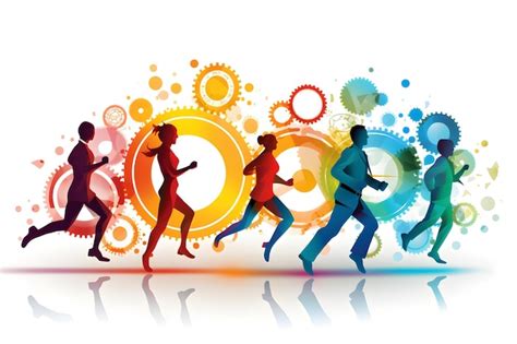 Premium Photo Vibrant Representation Of Key Agile Business Components In Action