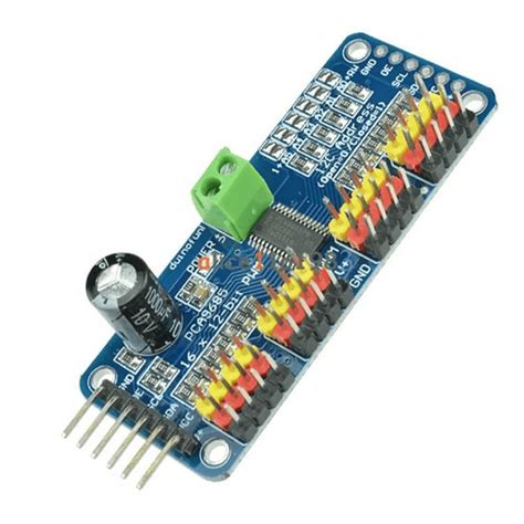Modulo Pwm Pca9685 16 Canales 12 Bit Servo Motor Driver