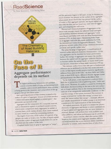 Aggregate Surface Characteristics Pdf