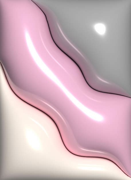 Premium Photo Abstract Background With Curved Lines 3d Rendering Illustration Inflated Figures