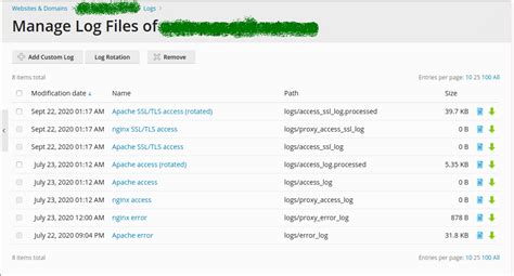 Log Files In Plesk Grepitout