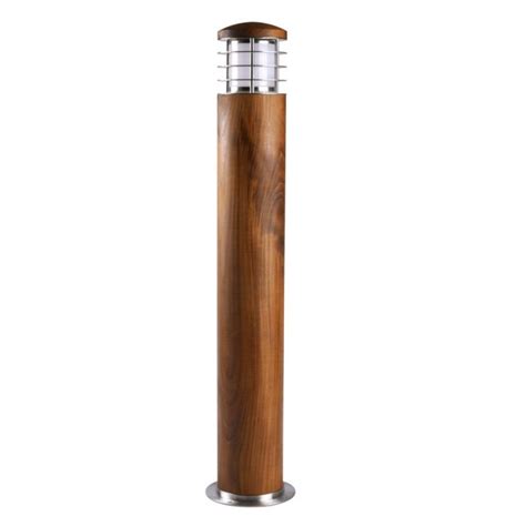 Elipta Nimbus 70 Bollard Light With Louvres Teak