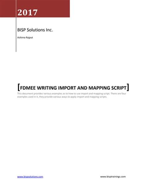 Fdmee Script Examples Pdf Programming Languages Computing