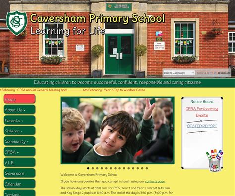 Case Study Caversham Primary School Vntweb Cms Website Build And