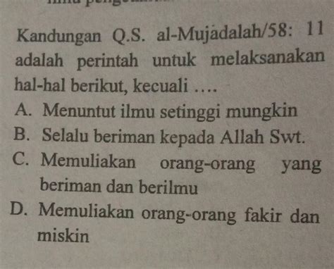 Detail Surat Al Mujadalah Ayat 58 Dan Artinya Koleksi Nomer 41