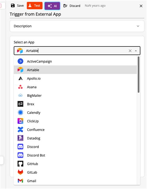 Trigger From External App Workflow86 Documentation