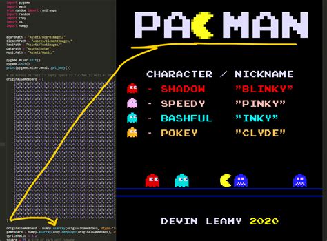 how to make pacman with numpy python programming