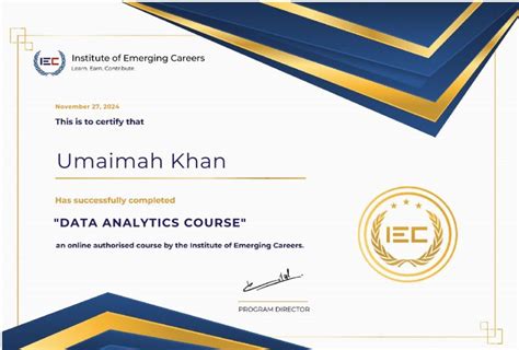 Graduationday Dataanalytics Instituteofemergingcareers Umaimah