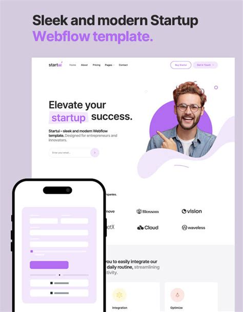 Startui Website Page Template For Webflow