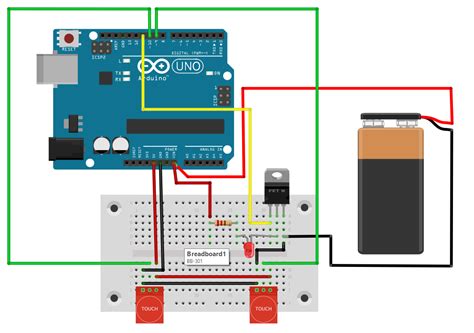 Touch Sensor Ttp223 Based Dimmer Switch Circuit Using Arduino