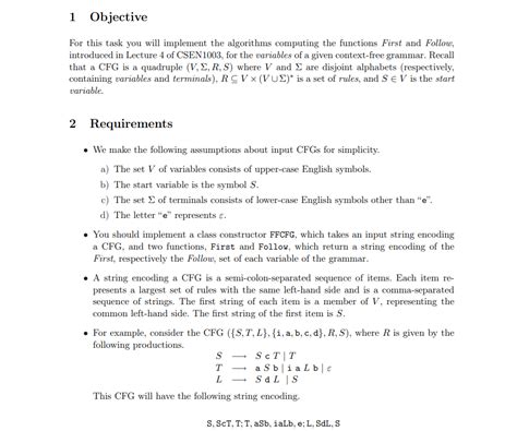 Github Sohobcfg First Follow First And Follow For The Variables Of A Given Context Free Grammar