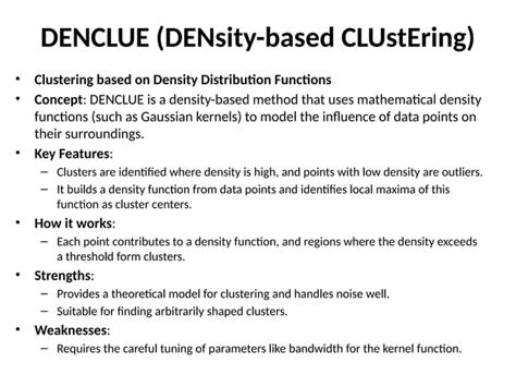 Dbalgospptx It Is The Ppt Clustering Ppt