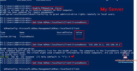POWERSHELL PS REMOTING BETWEEN STANDALONE WORKGROUP COMPUTERS VGeek