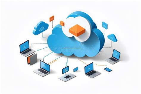 Navigating The Digital Storage Landscape Stock Illustration Illustration Of Wireless Storage