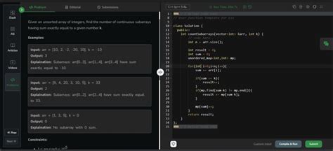 Sai Easwar Bonthu On Linkedin Gfg160 Coding Dsa Subarrays Hashmap