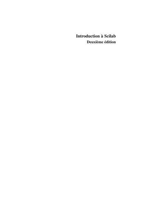 Solution Introduction Scilab Studypool