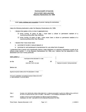 Fillable Online Insert Name Address And Occupation Of Person Making The Declaration Fax Email