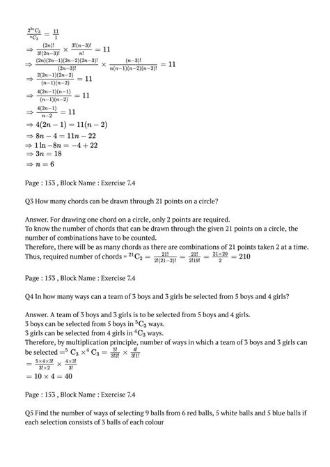 NCERT Solutions For Class 11 Maths Chapter 7 Permutation And Combination