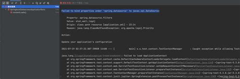 Failed To Bind Properties Under ‘springdatasource‘ To Javaxsql