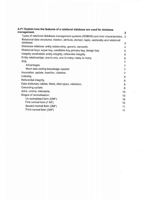 Btec It Level 3 Unit 2 Part A Unit 2 Creating Systems To Manage Information Stuvia Uk