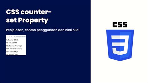 Belajar Css Lanjutan 274 Css Counter Set Property — Minarsih Tech