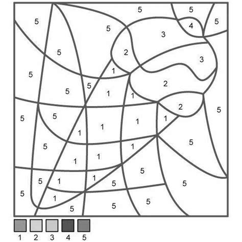 Раскраски По Цифрам Для Детей 4 5 Лет 70 фото
