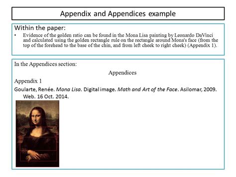 Appendix Example Apa