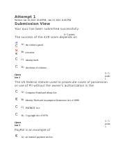 Cyber Security Quiz Docx Attempt Written Jan PM Jan PM