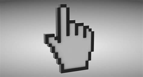 Hand Cursor D Model By Hdpoly