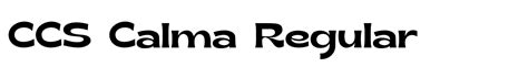 Ccs Calma Font Webfont And Desktop Myfonts