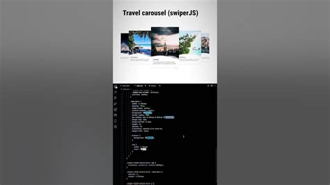 Travel Carousel Using Js🧑‍💻 Coding Programming Htmlcssjs Swiper