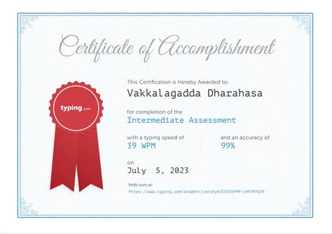 Vakkalagadda Dharahasa On Linkedin Typing Spped And Accuracy